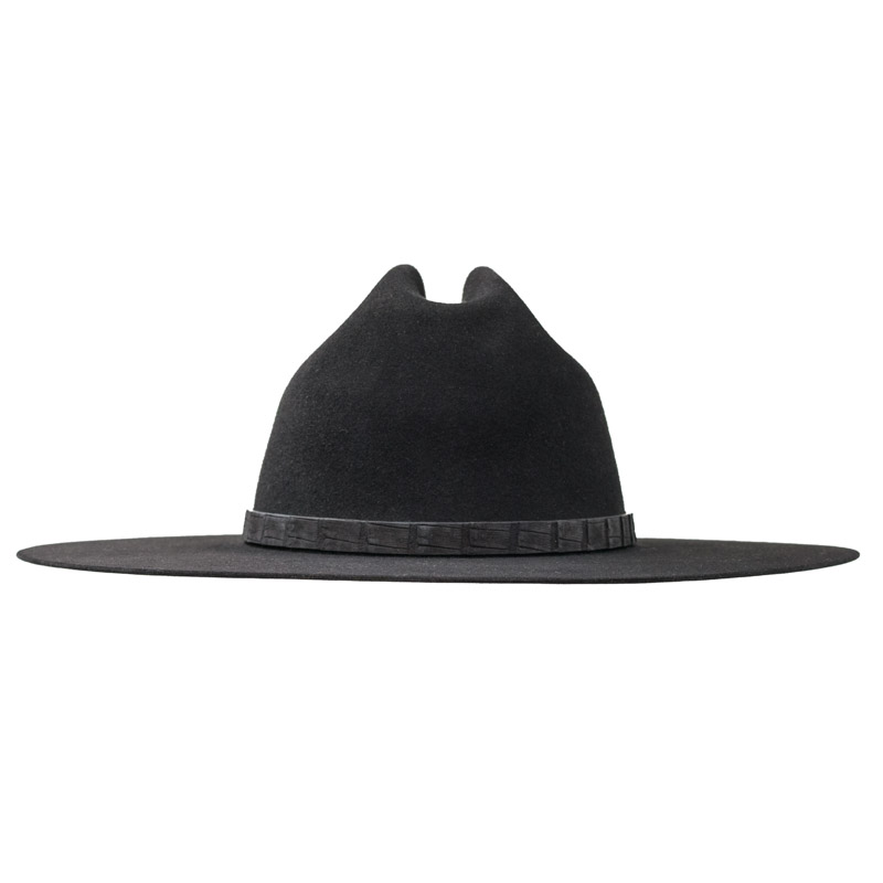 BLACK RABBIT HAT