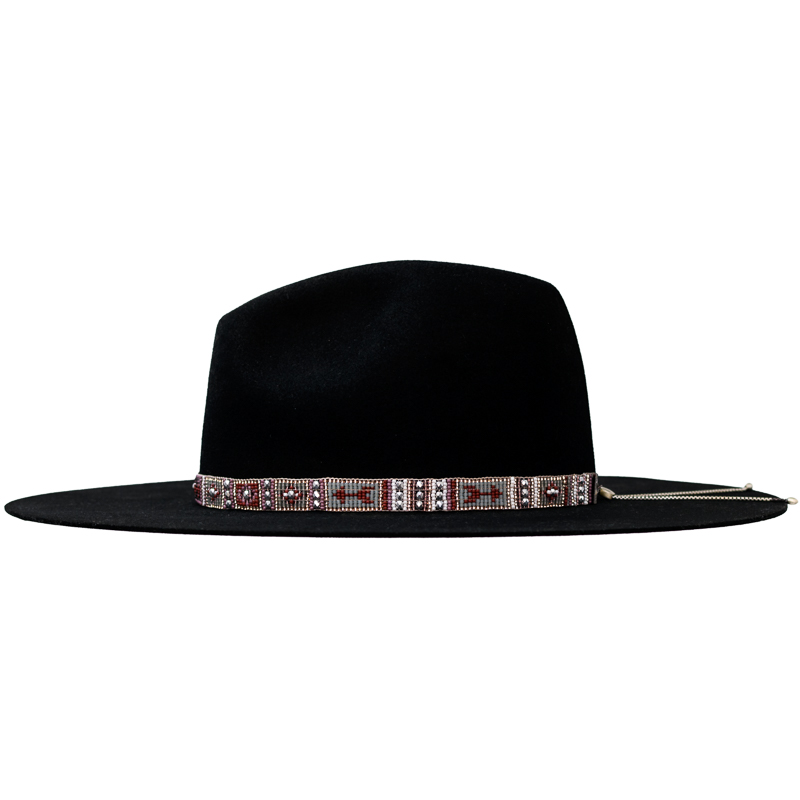 WINE ARROW WOVEN HAT BAND