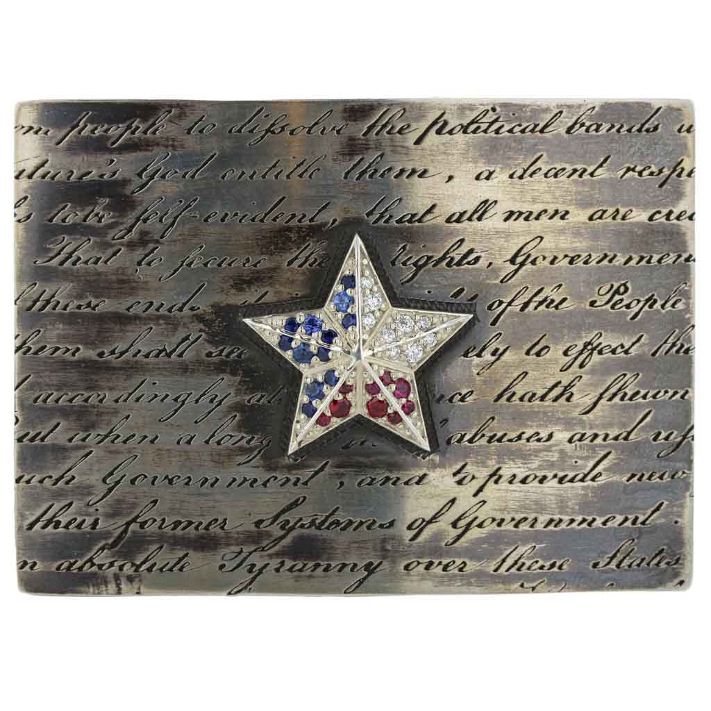 VICKSBURG PAVÉ STAR CONSTITUTION TROPHY BUCKLE