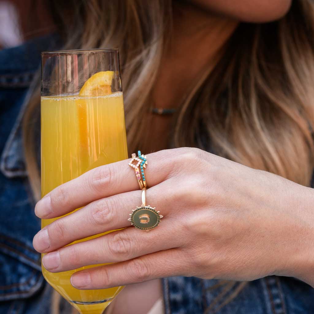 TURQUOISE WHITNEY STACKABLE RING