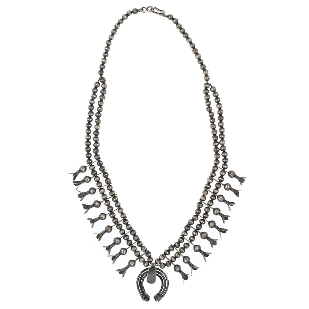 ZUNI 1930'S TWIST WIRE SQUASH BLOSSOM