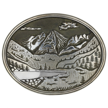 MAROON BELLS TROPHY BUCKLE