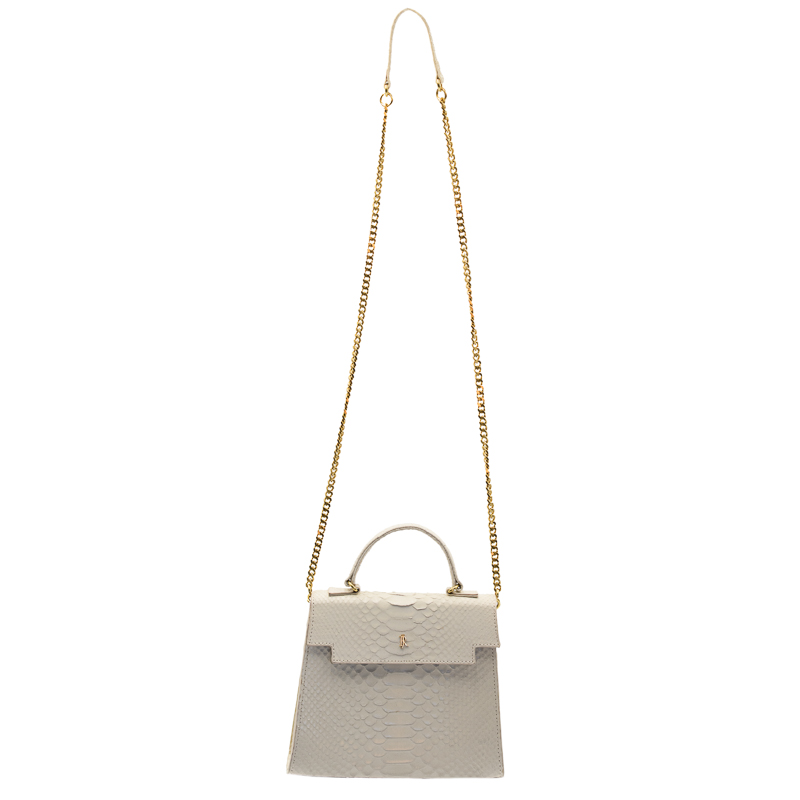 ELEANOR BAG IN DOVE PYTHON