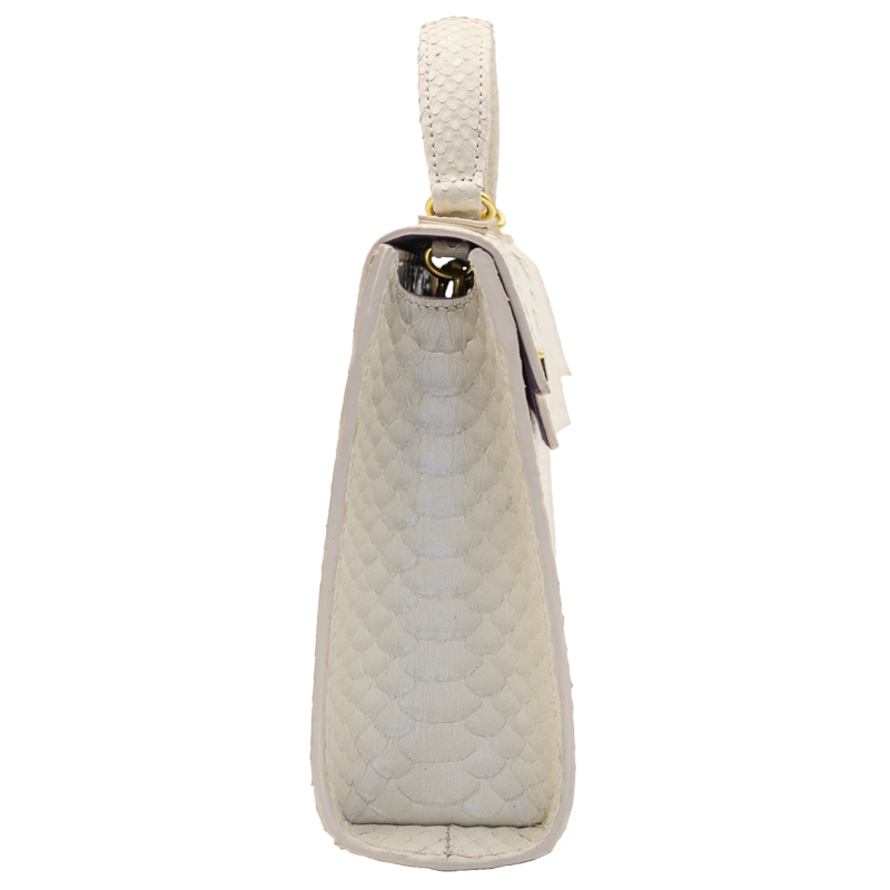 ELEANOR BAG IN DOVE PYTHON
