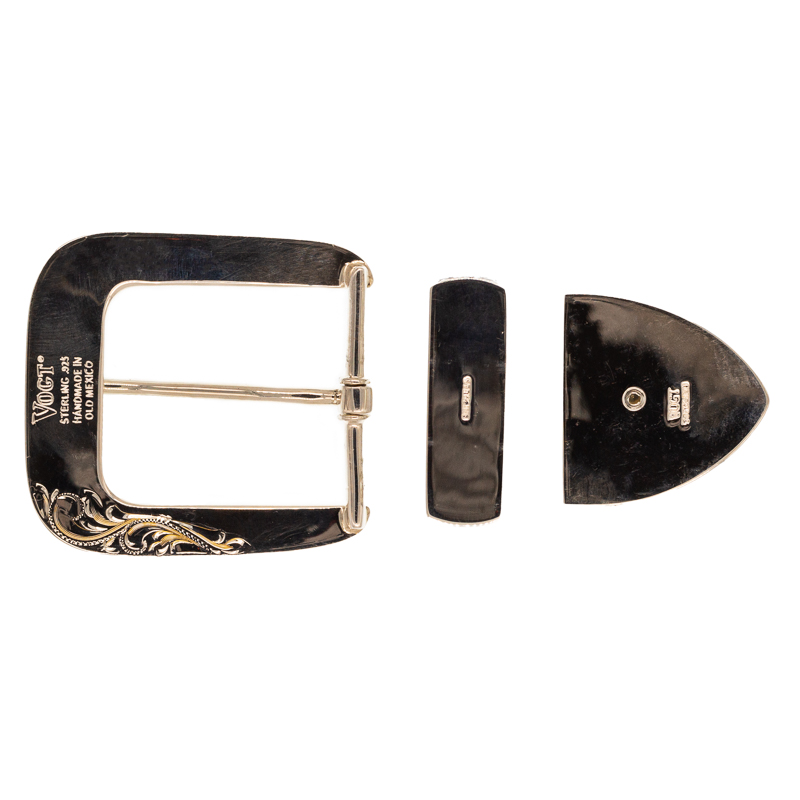 1.5" ENGRAVED NEW YORKER BUCKLE SET