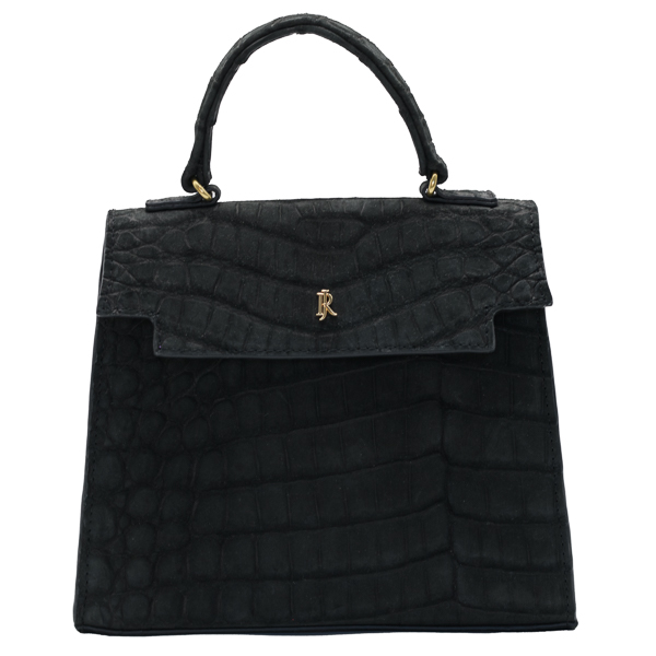 ELEANOR BAG IN BLACK & WHITE PYTHON