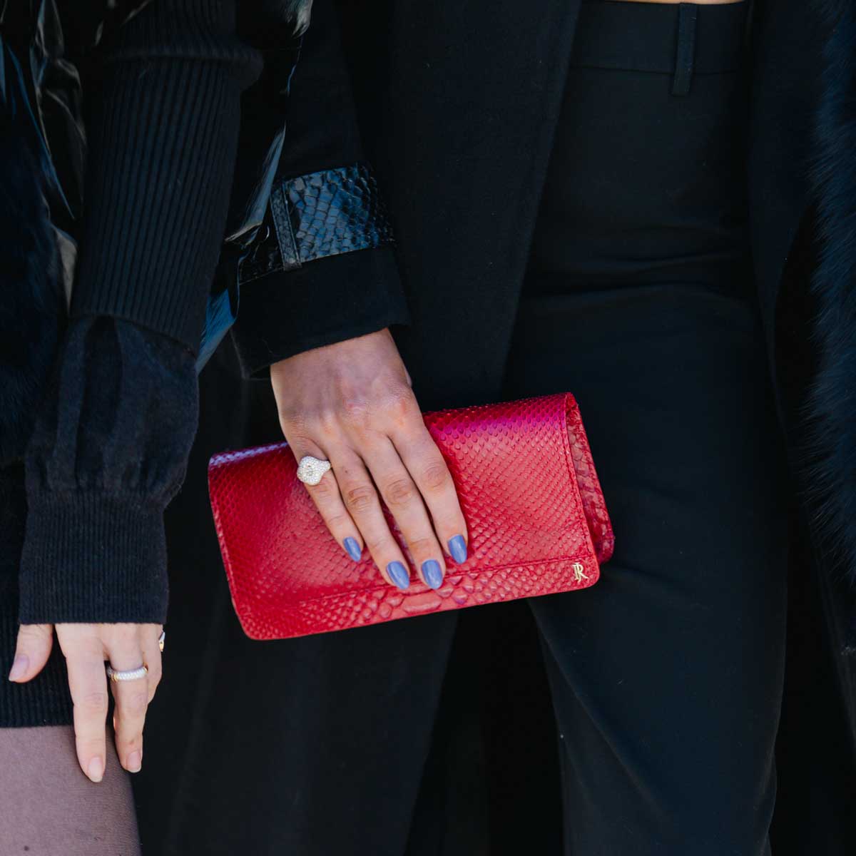 ELLA BAG IN CHOCOLATE PYTHON BELLY