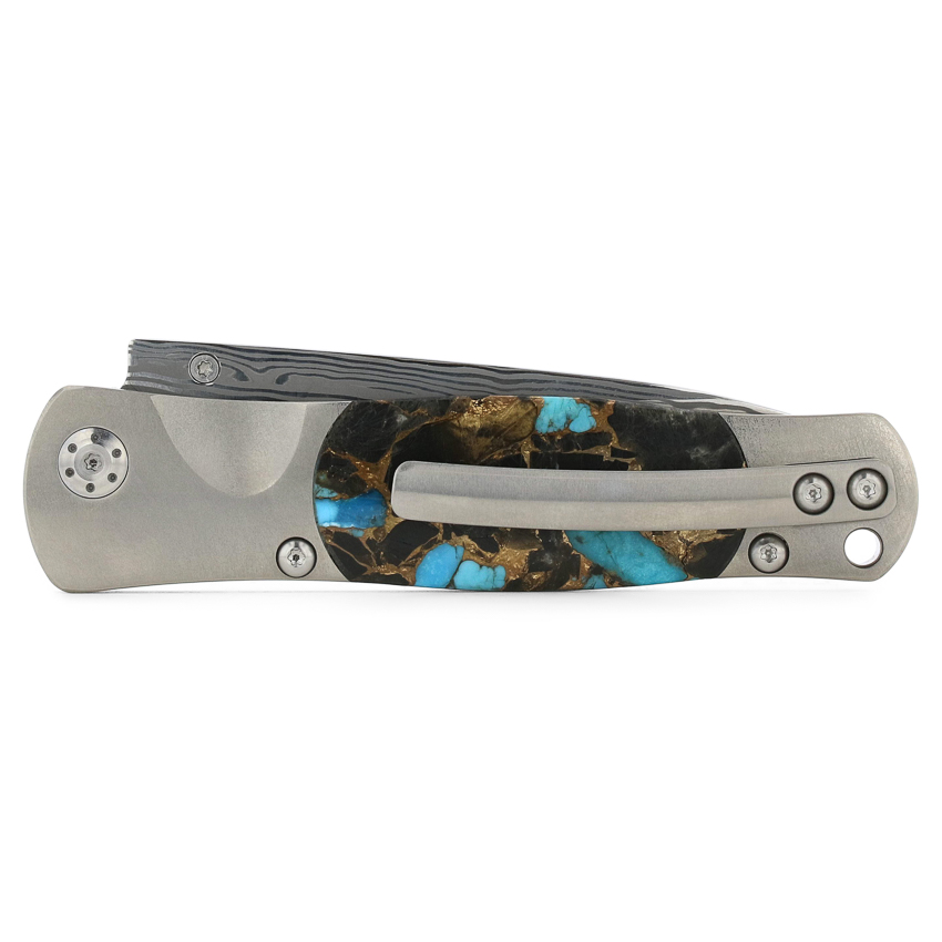 GEMSTONE BUTTON LOCK KNIFE