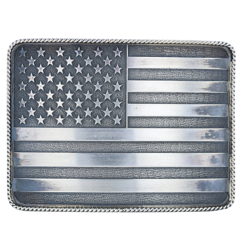 AMERICAN FLAG TROPHY BUCKLE