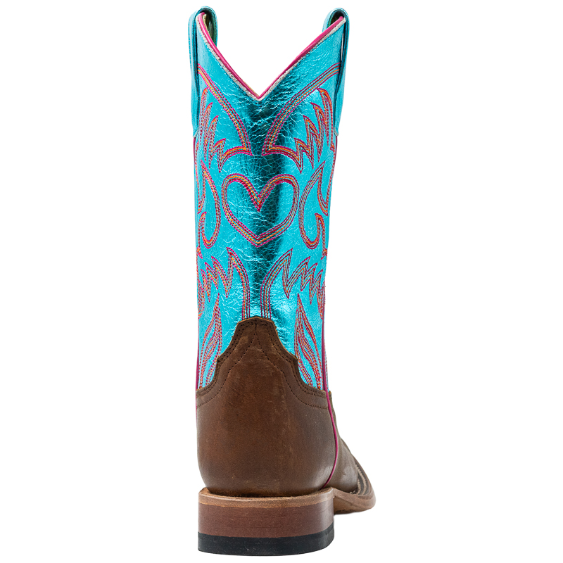 BLUE METALLIC BOOTS