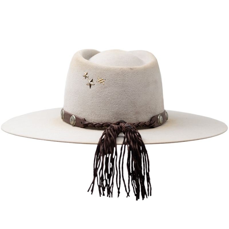 LAMPMAN CONCHOS BROWN HAT BAND