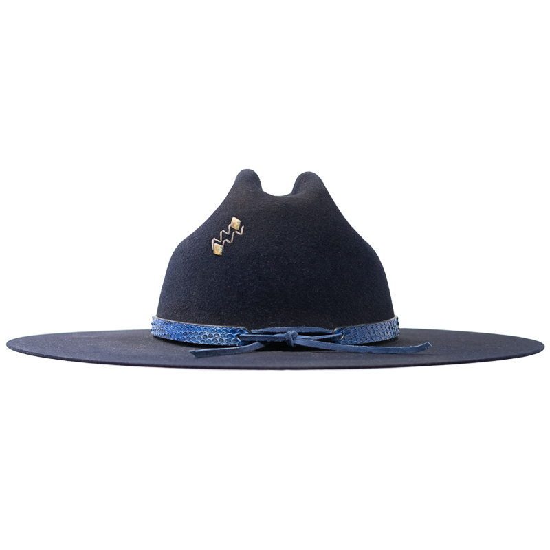 NAVY BEAVER BLEND HAT