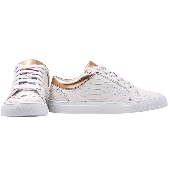 WHITE PYTHON SNEAKER