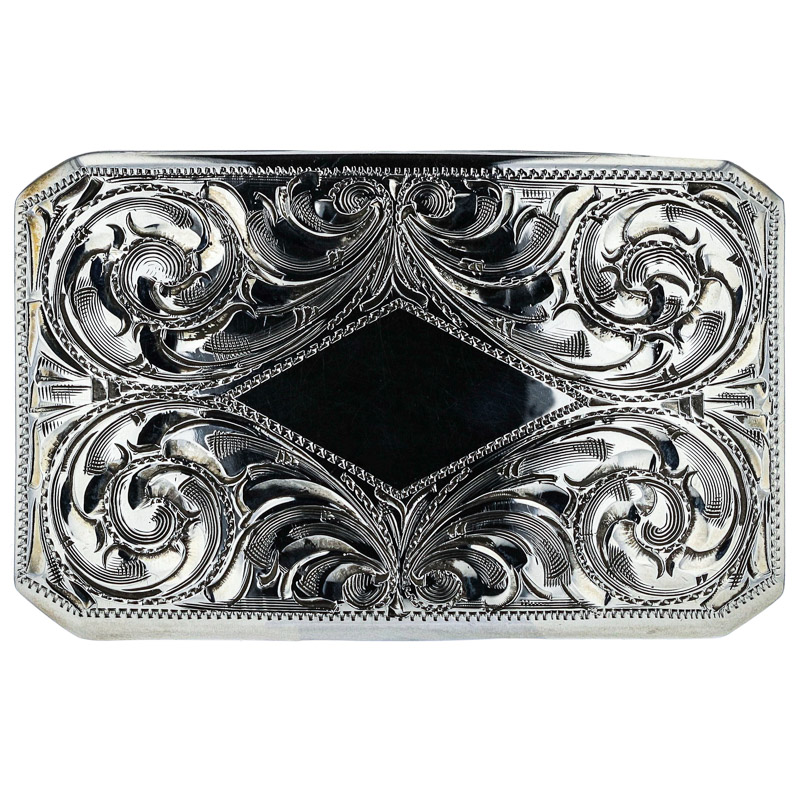 ENGRAVED SCROLLS TROPHY BUCKLE