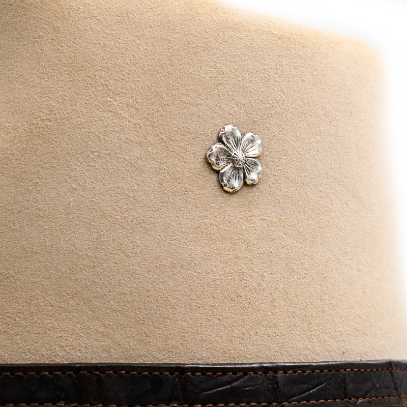 LARGE FLOWER HAT PIN