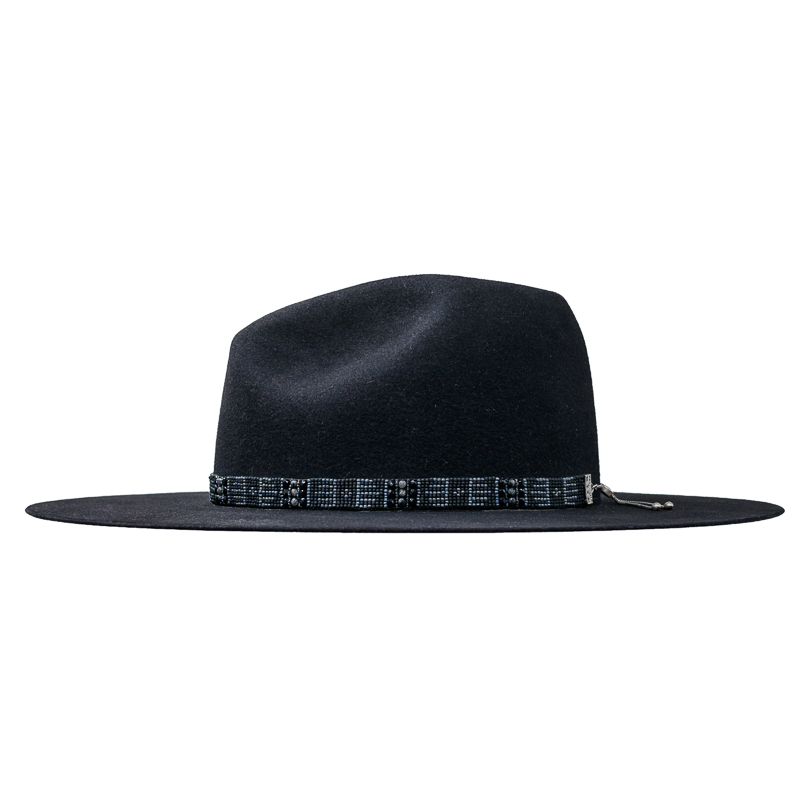BLACK WOVEN HAT BAND